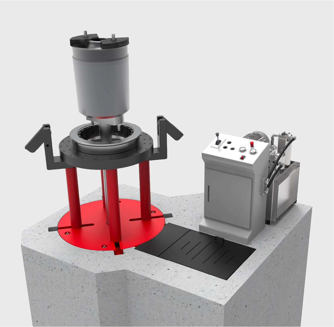 Under-Floor Resilient Wheel Press - KAAF